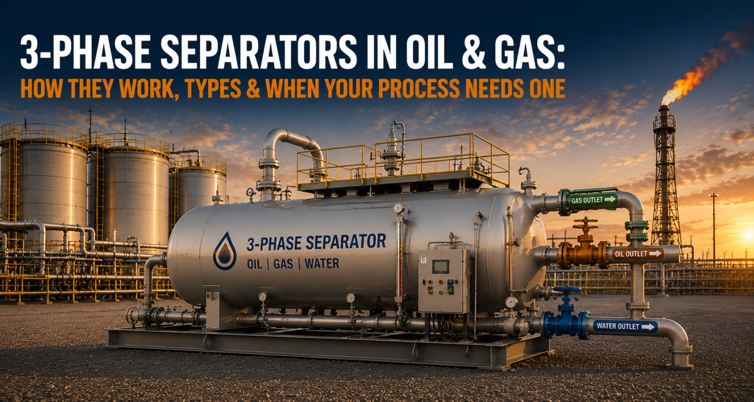 3-Phase Separators in Oil & Gas: How They Work