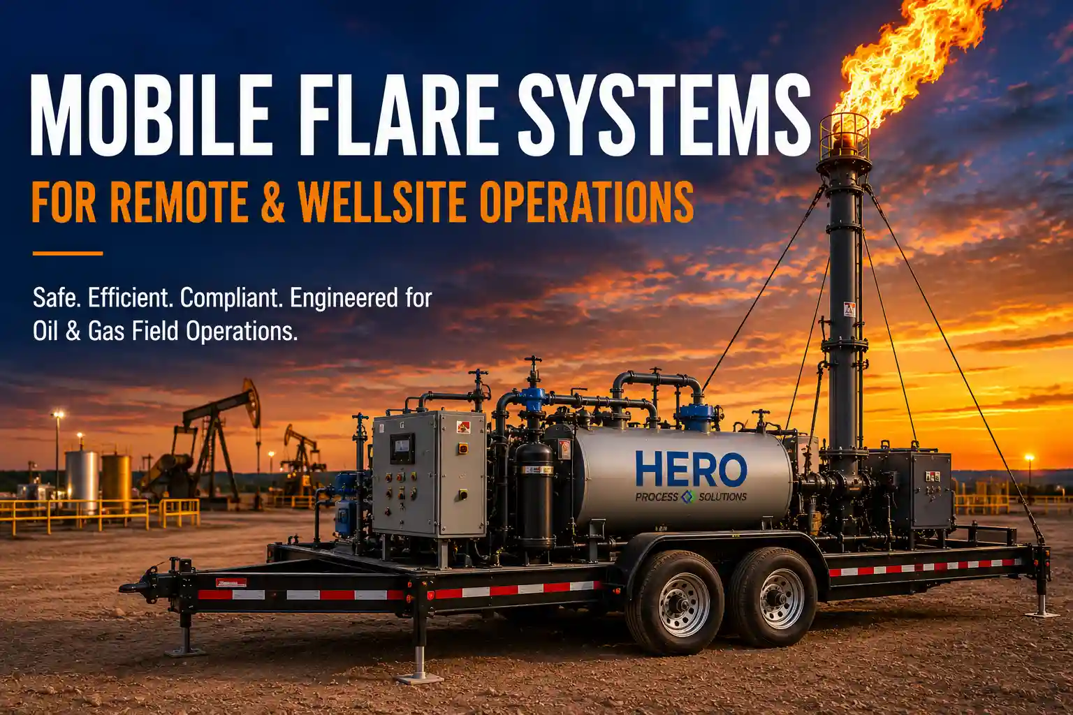Mobile Flare Systems for Remote Wellsite Operations